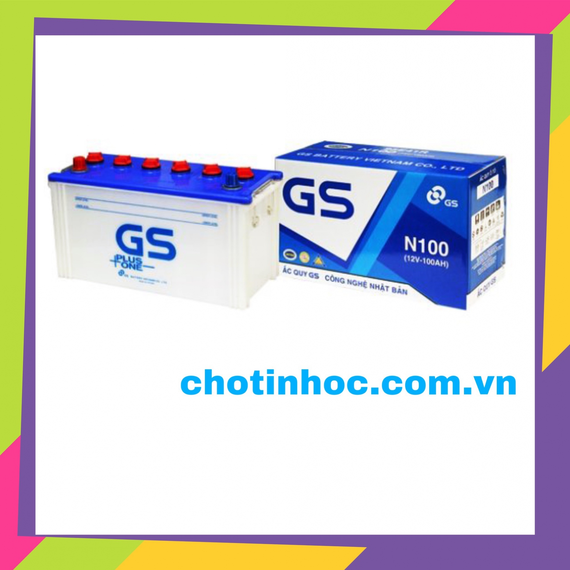 ẮC QUY GS N100, 12V-100Ah